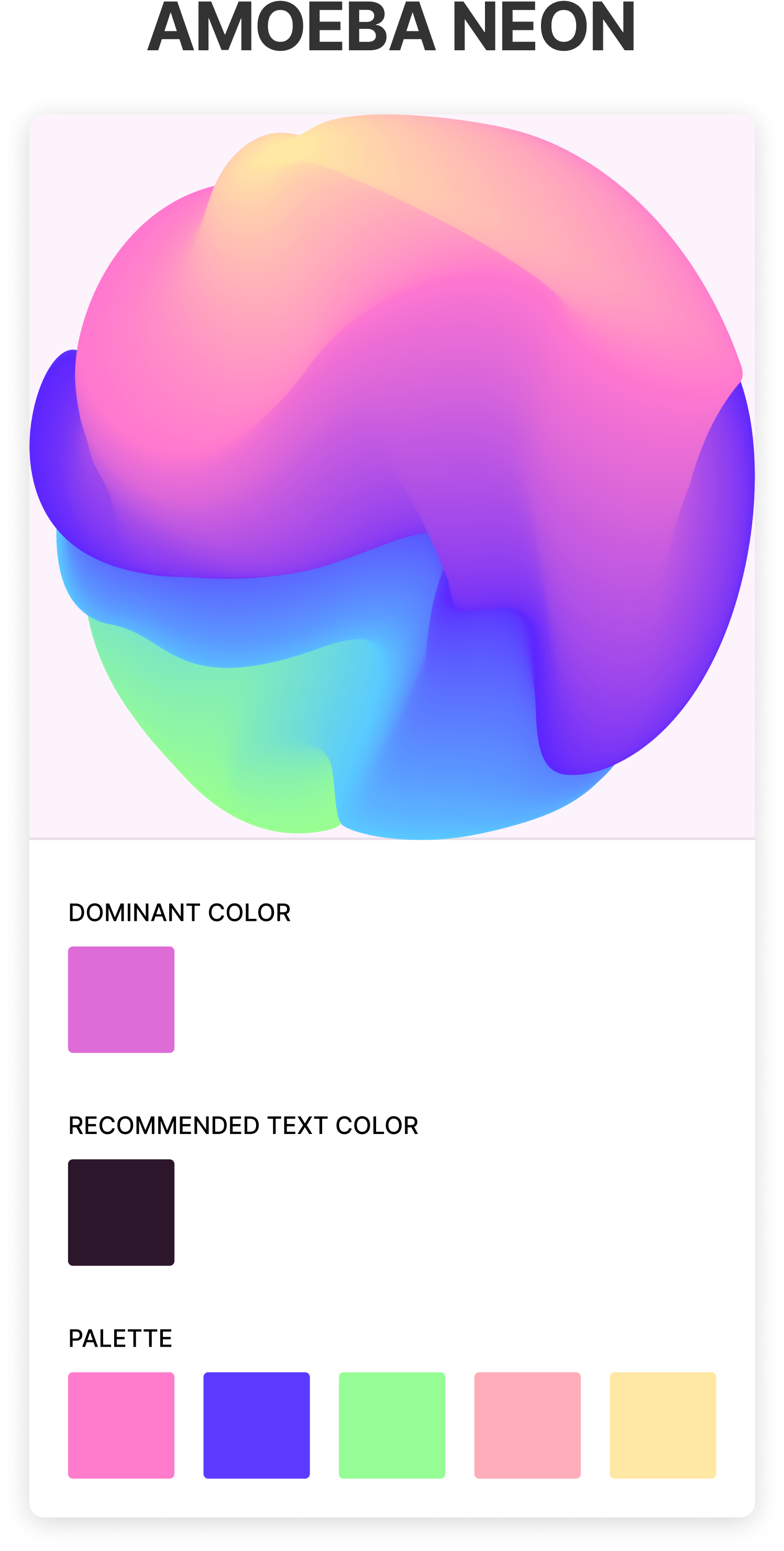 Color Palette – Glosarium Digital Amoeba